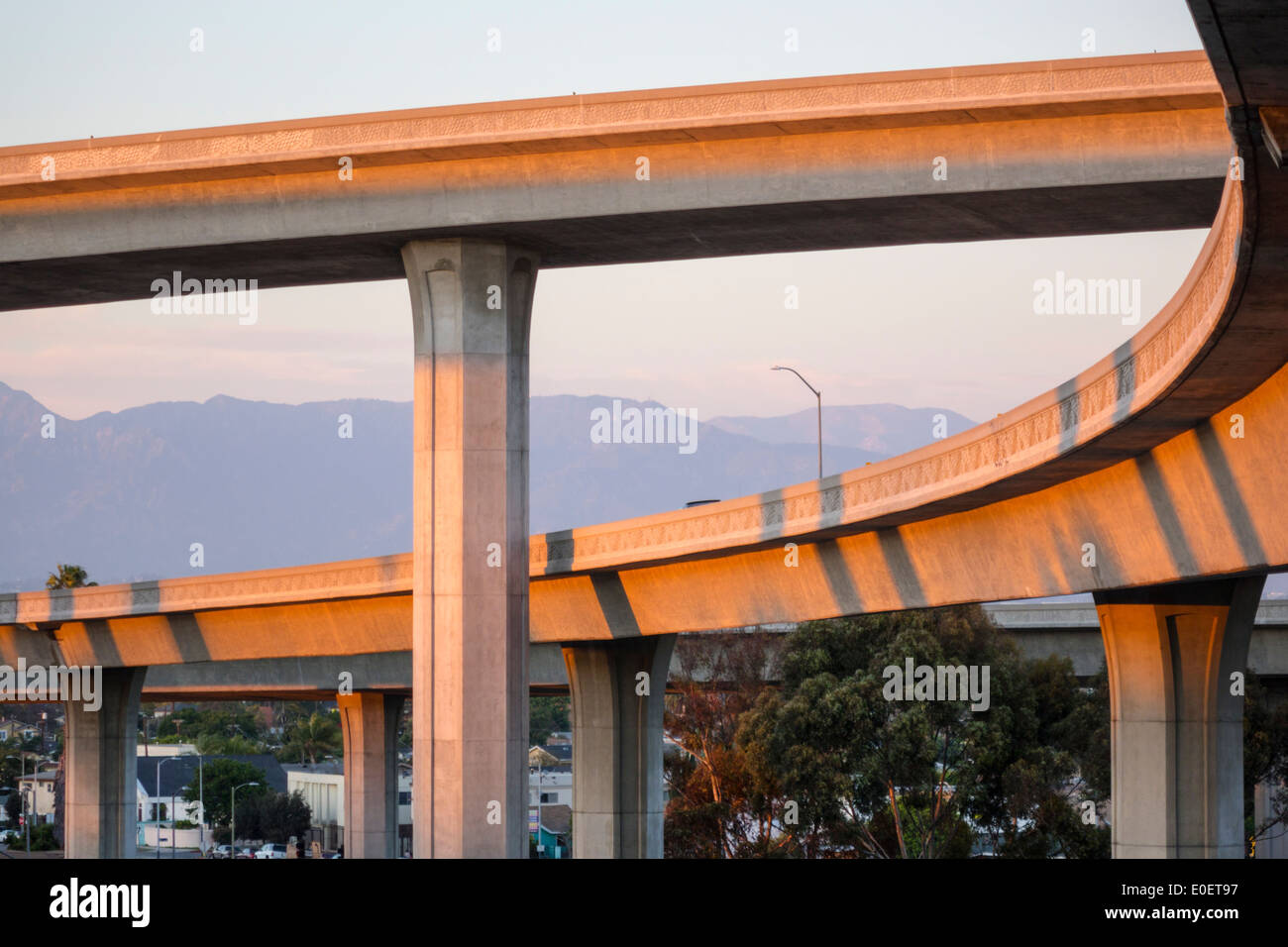 Los angeles freeway interchange hi-res stock photography and images - Alamy