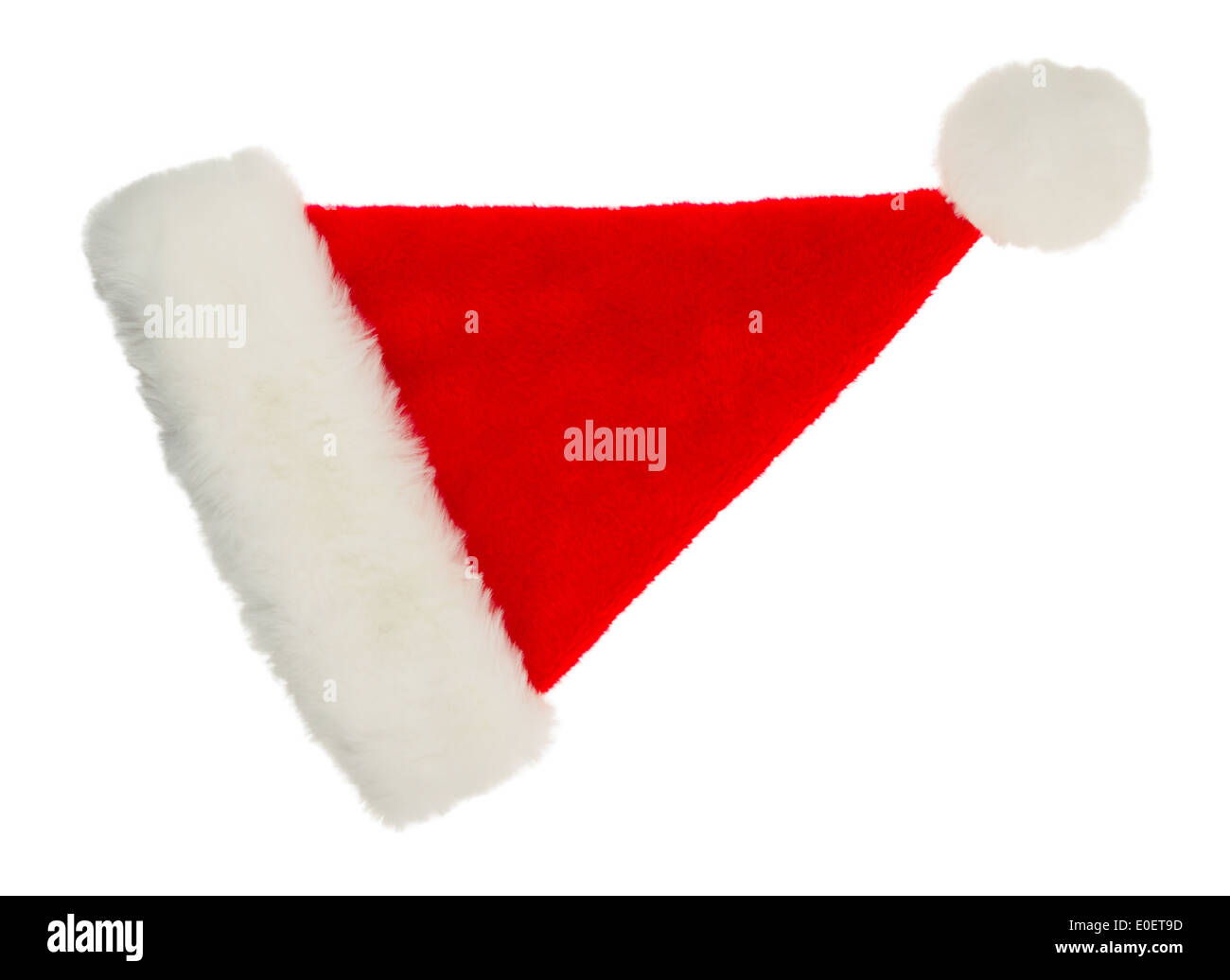 Simple santa hat isolated in white background Stock Photo - Alamy