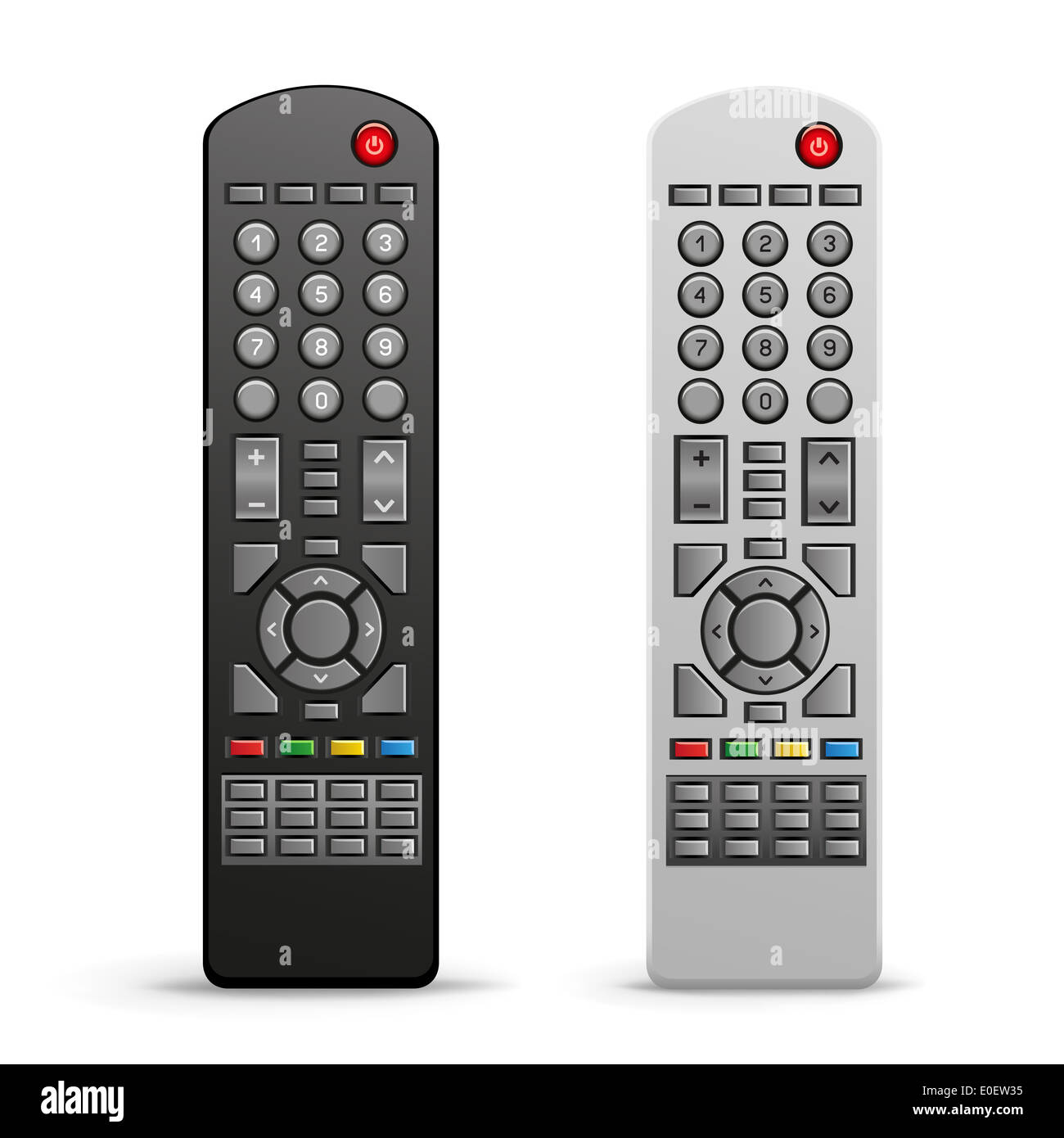 Remote power on off button Cut Out Stock Images & Pictures - Alamy