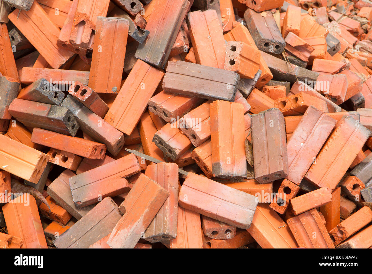 Group of bricks square construction materials, asia, vietnam Stock ...