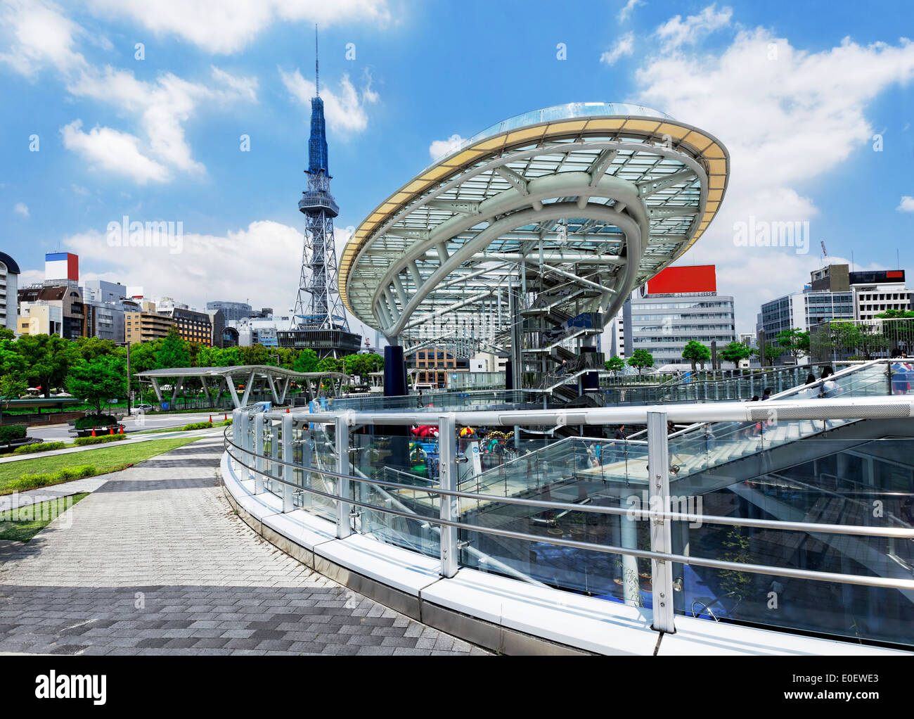 Nagoya landmark, Japan city skyline with Nagoya Tower daytime Stock ...