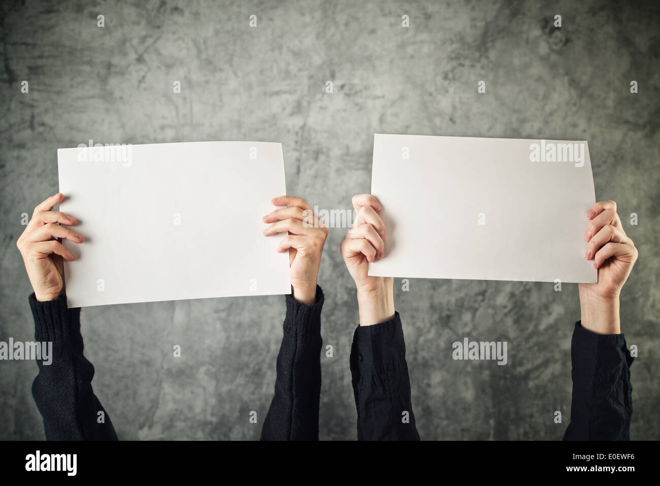 Hold holding poster posters hi-res stock photography and images - Alamy