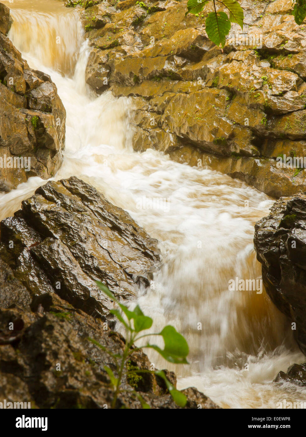 Closeup dirty waterfall hi-res stock photography and images - Alamy