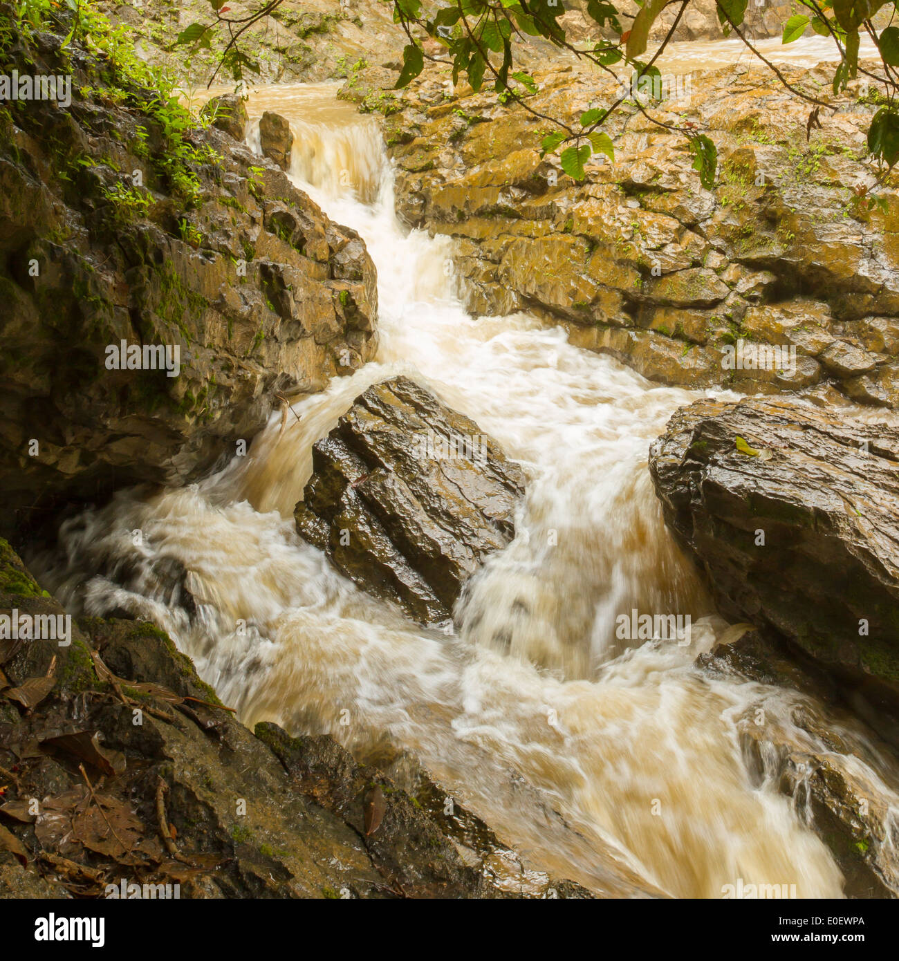 Closeup of a dirty waterfall in Vietnam Stock Photo - Alamy