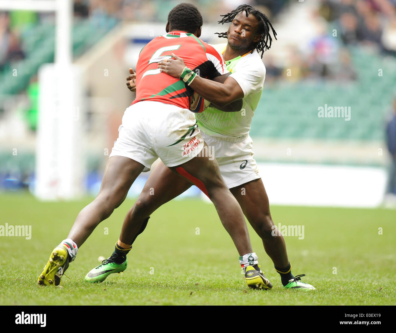 London, UK. 11th May, 2014. Seabelo Senatla of South Africa grabs Billy ...