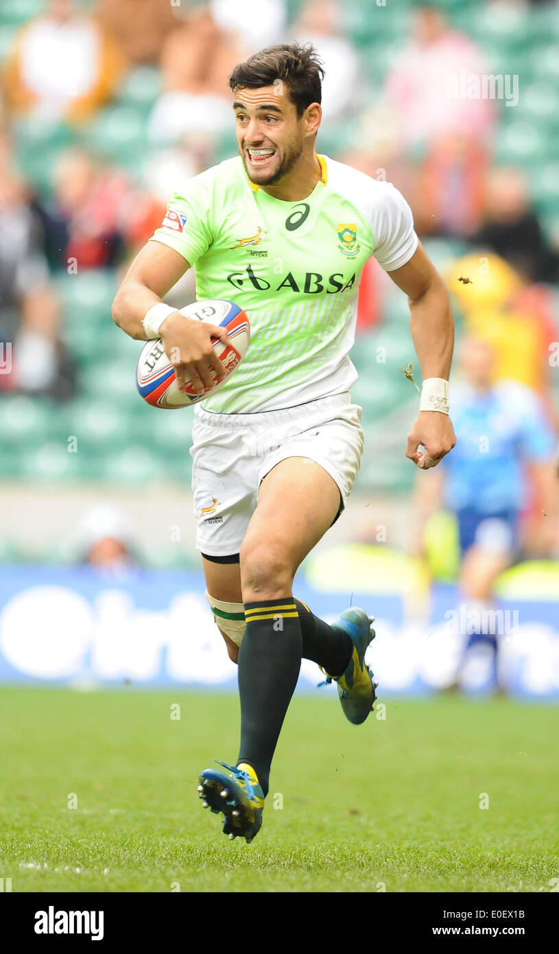 London, UK. 11th May, 2014. Chris Dry of South Africa during the Plate ...