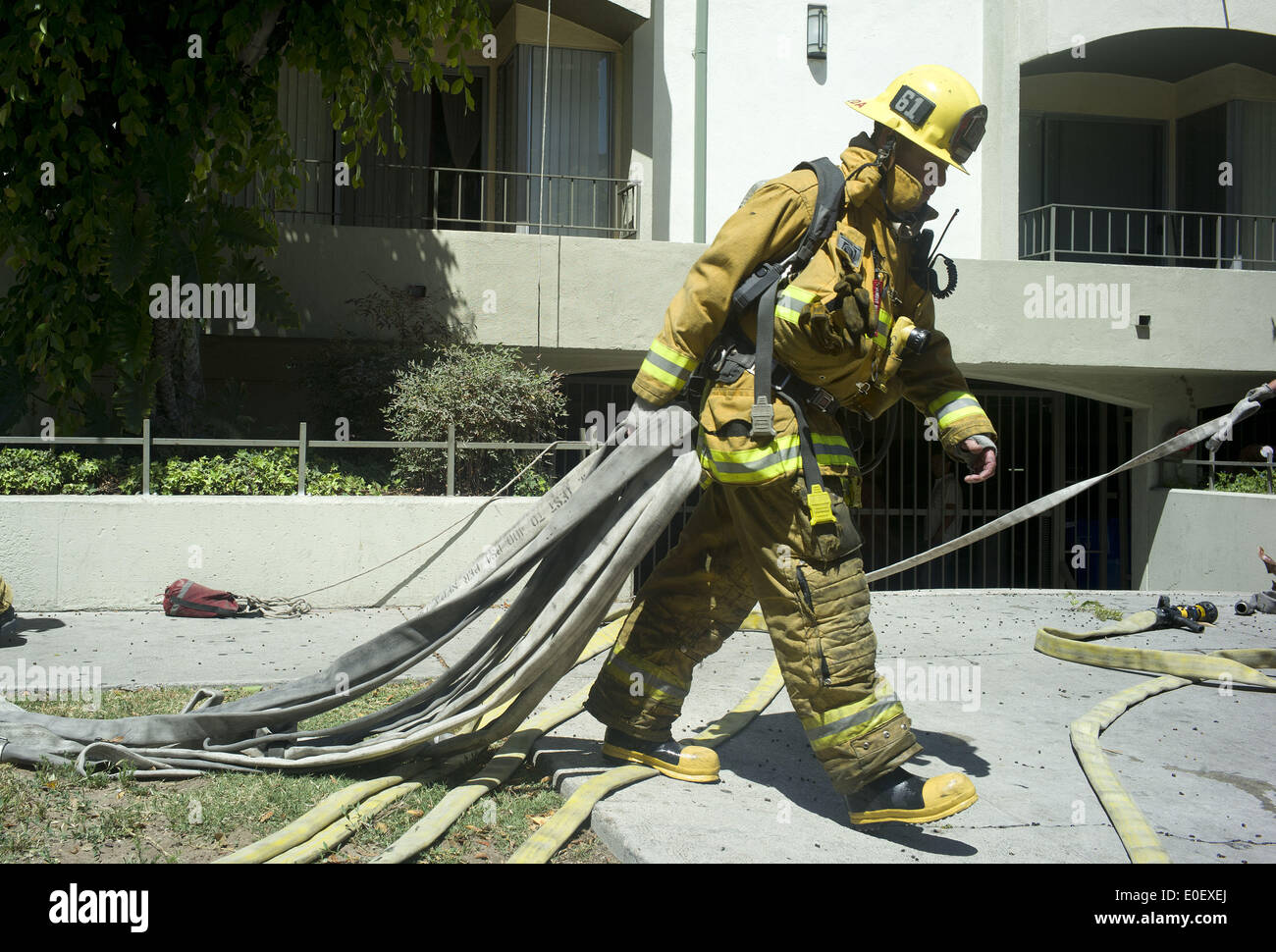 Los angeles firefighters hi-res stock photography and images - Alamy