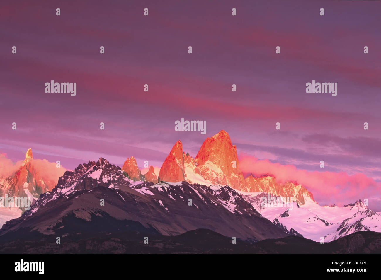 Fitz Roy Peak (11,073 ft.), Los Glaciares National Park, Argentina ...