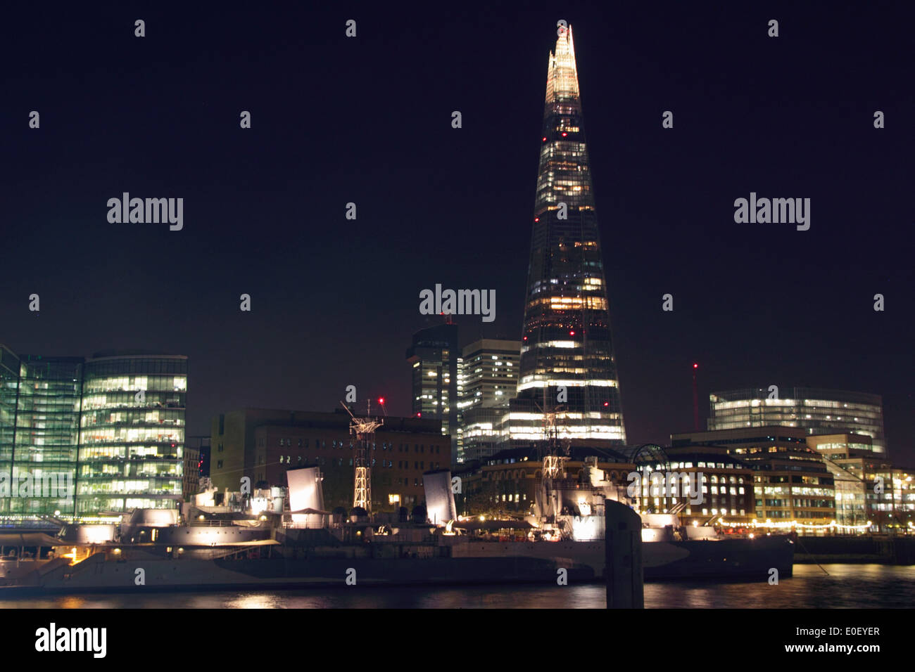 The Shard London at night Stock Photo - Alamy