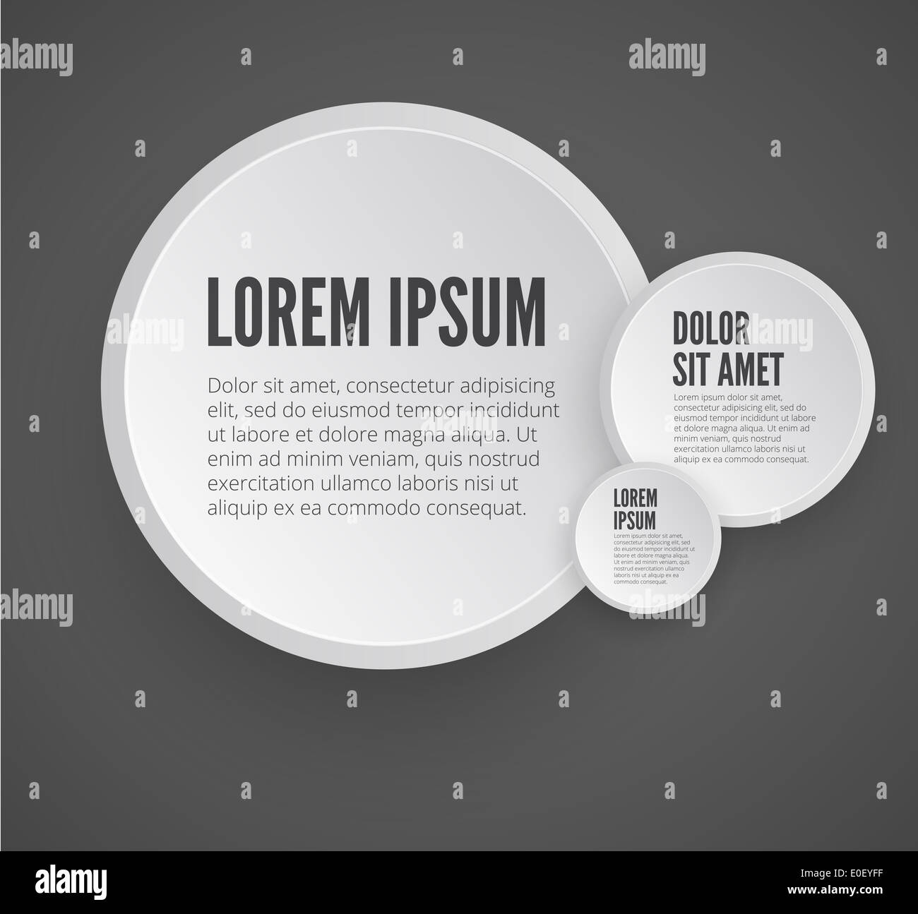 Infographic design on the grey background Stock Photo - Alamy