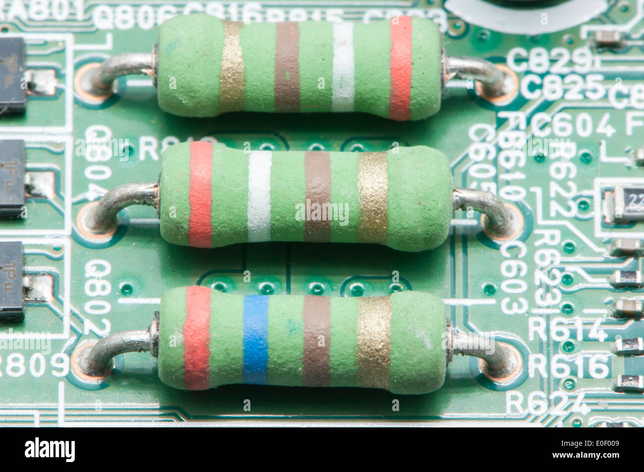 electrical circuit in the electric plate welded Stock Photo - Alamy