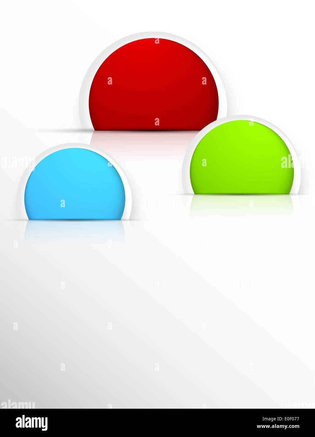Abstract template with a round stickers Stock Photo - Alamy