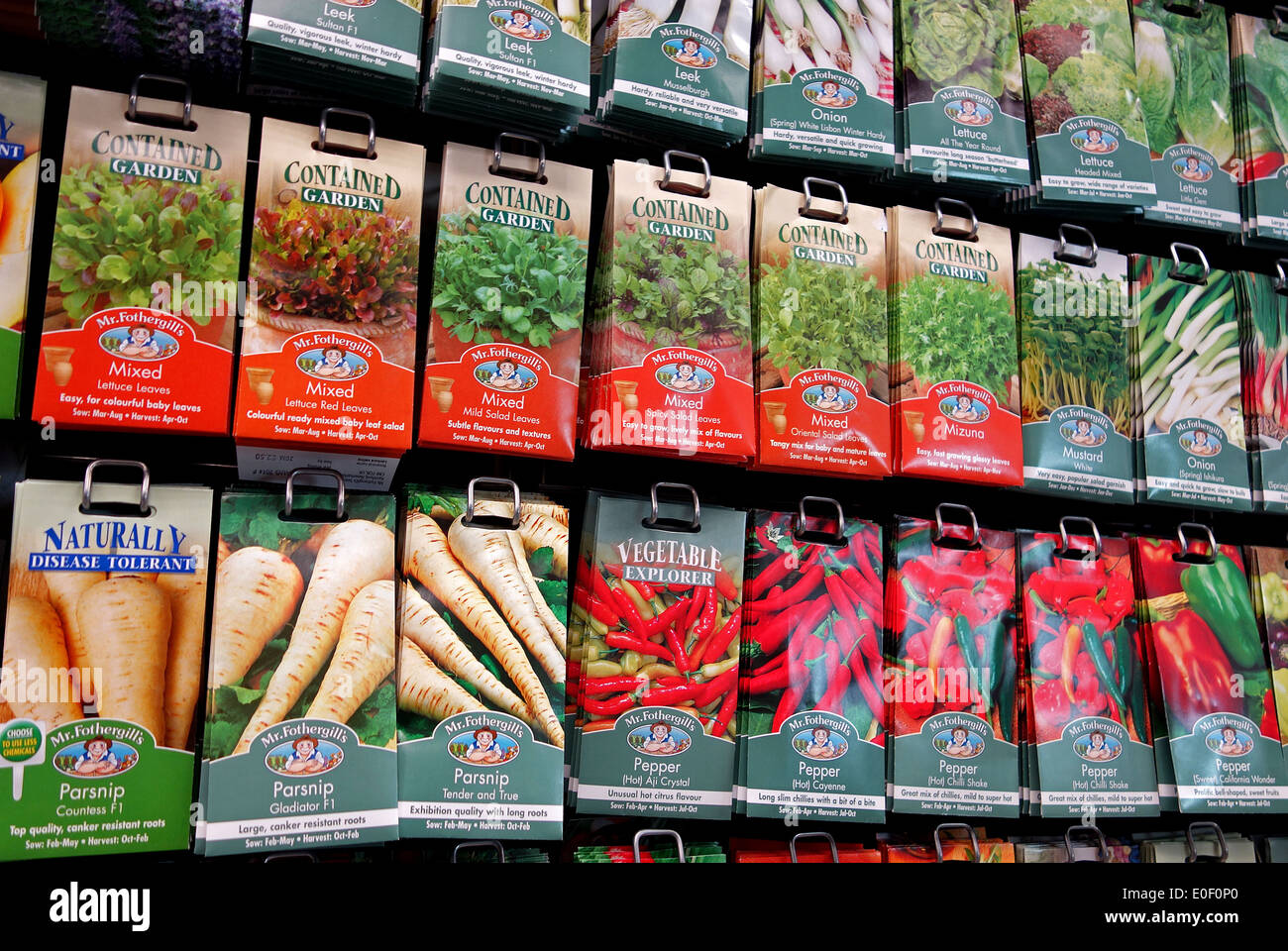 Vegetable seed packets hi-res stock photography and images - Alamy