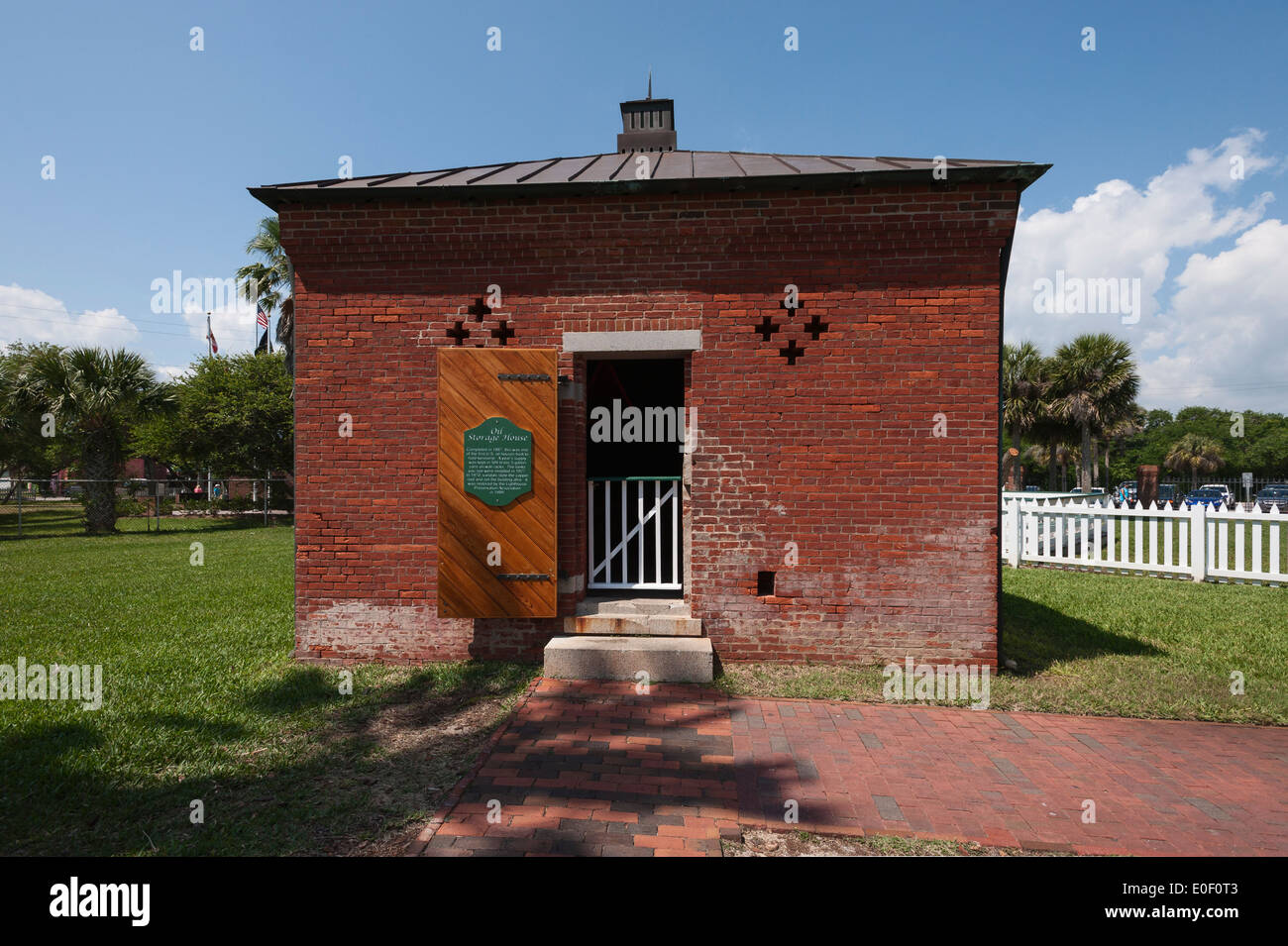 Ponce Inlet Lighthouse Historic Oil Storage Building Stock Photo - Alamy