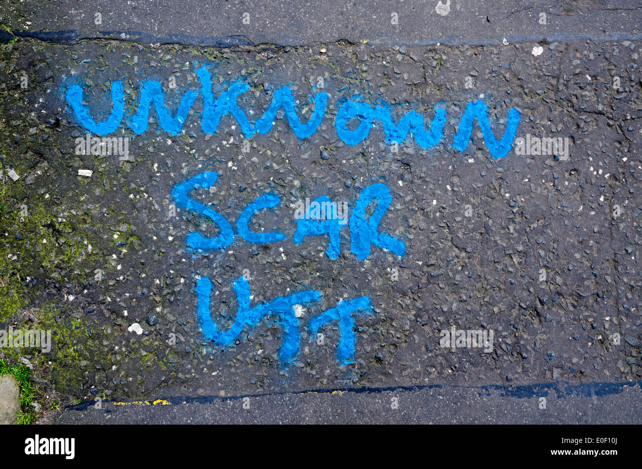 Street utility markings hi-res stock photography and images - Alamy