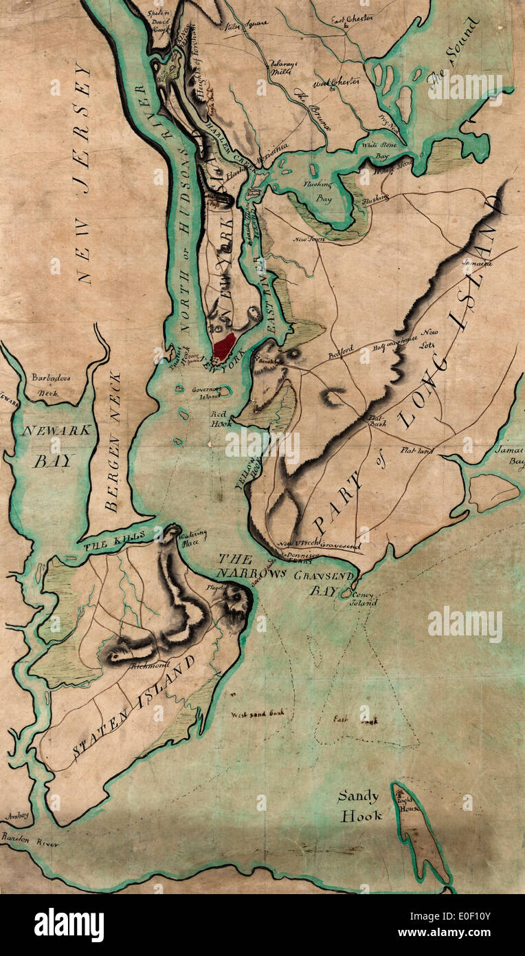 New york staten island map hi-res stock photography and images - Alamy