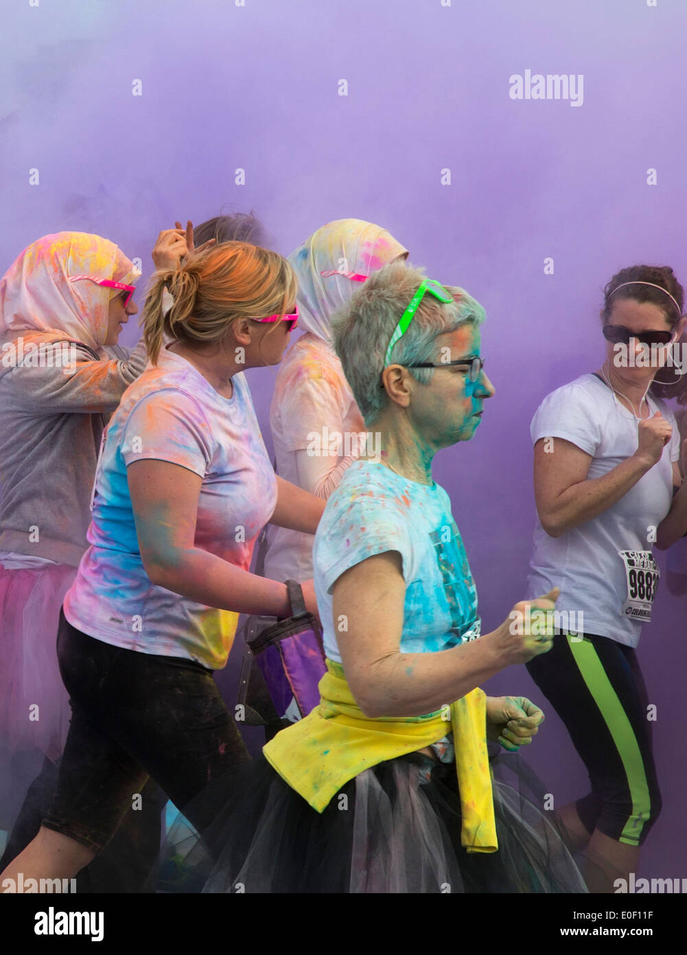 "Color Me Rad" 5K Run/Walk Stock Photo - Alamy