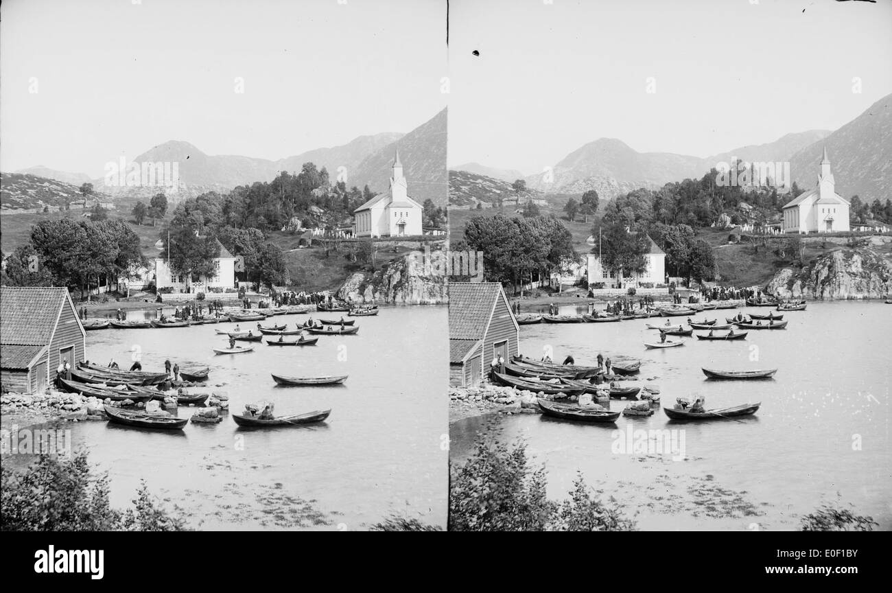 This image shows Eivindvik in Norway, circa 1898-1906, with the ...