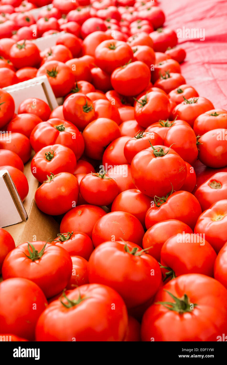 Fresh produce at the Farmers Market in early Summer Stock Photo - Alamy