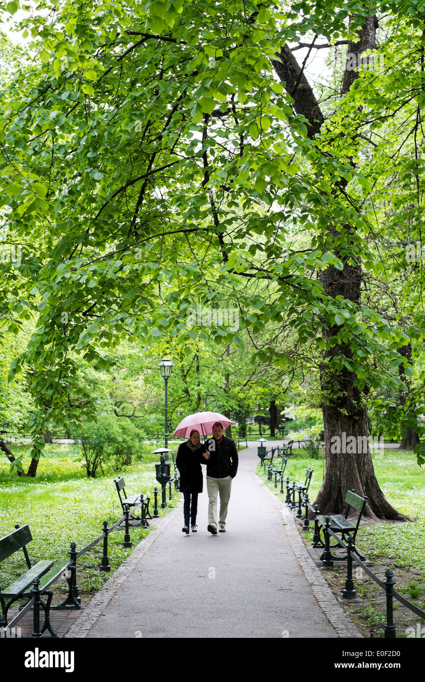 Cracow park leisure walk walking relax Poland Stock Photo - Alamy
