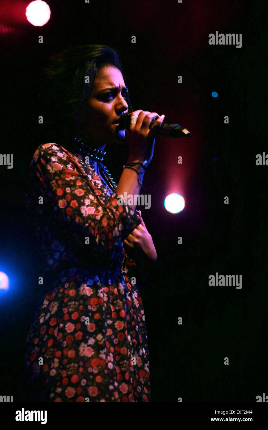 Frankfurt, Germany. 11th May, 2014. German singer and model Lary ...