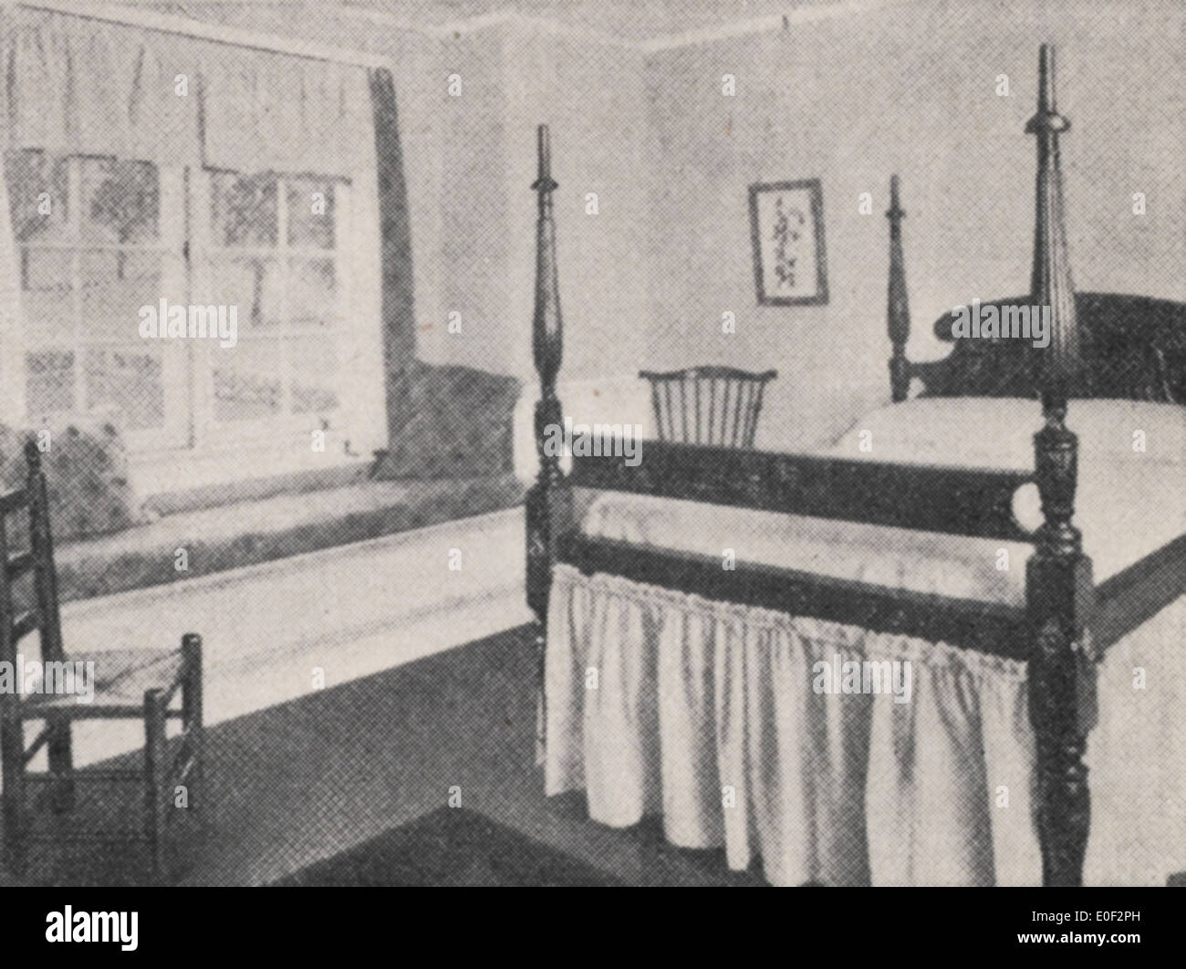 1900s interior bedroom hi-res stock photography and images - Alamy