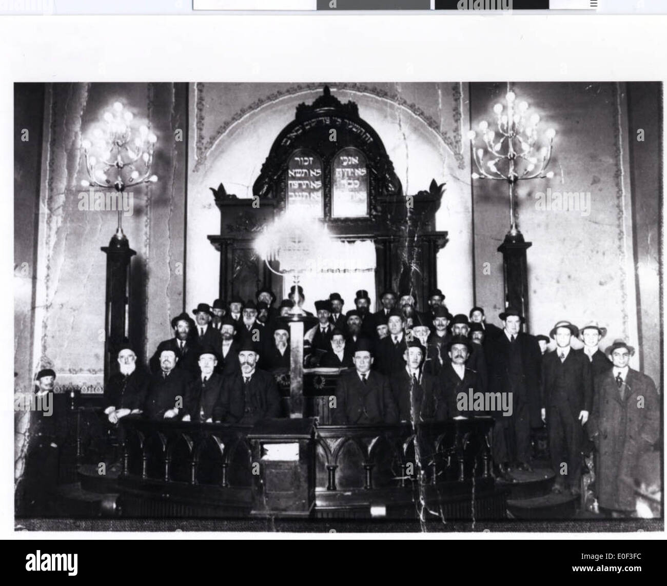 This image shows members of the Adas Israel Synagogue in Duluth ...