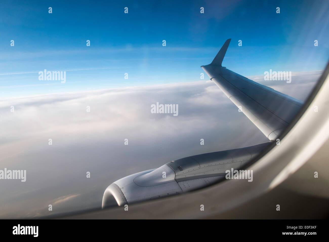 View from a passenger airliner Stock Photo - Alamy