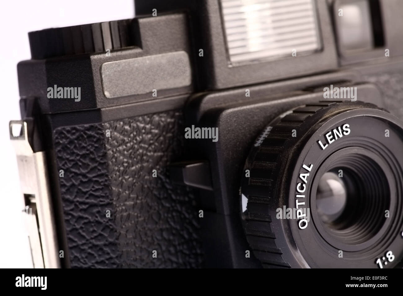 An old film plastic camera isolated on white Stock Photo - Alamy