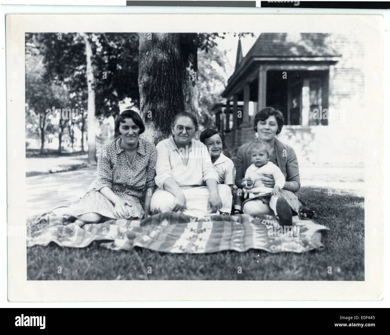 This photograph from the 1920s shows three generations of the ...