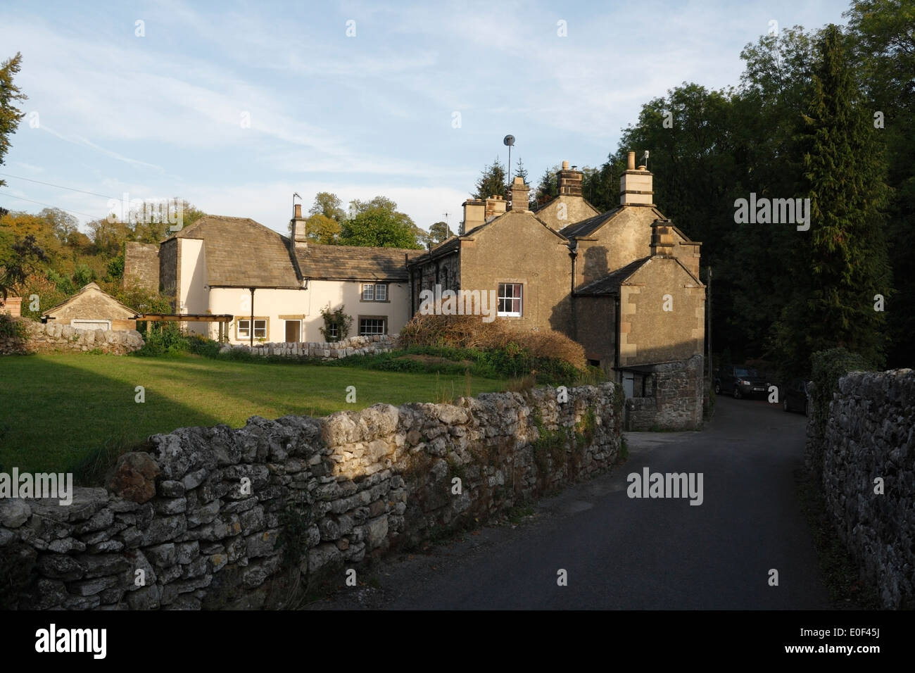 large house in Alport in Derbyshire Peak District national park England ...