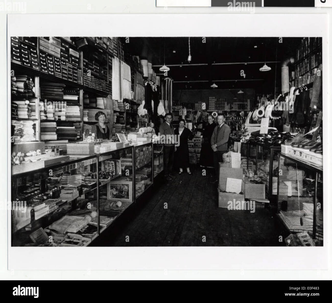 An interior photograph of Kaplan's Store in Hector, Minnesota ...
