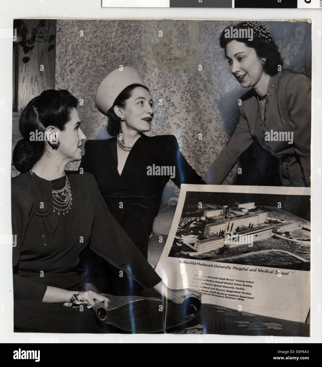 This image depicts the fundraising efforts of Hadassah women between ...