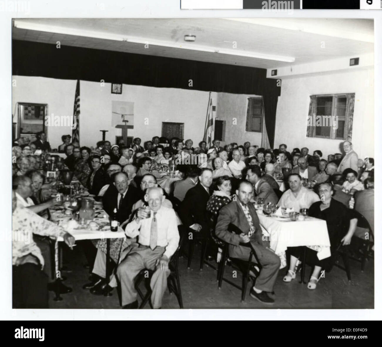 This photograph depicts congregants of the Tifereth B'nai Jacob ...