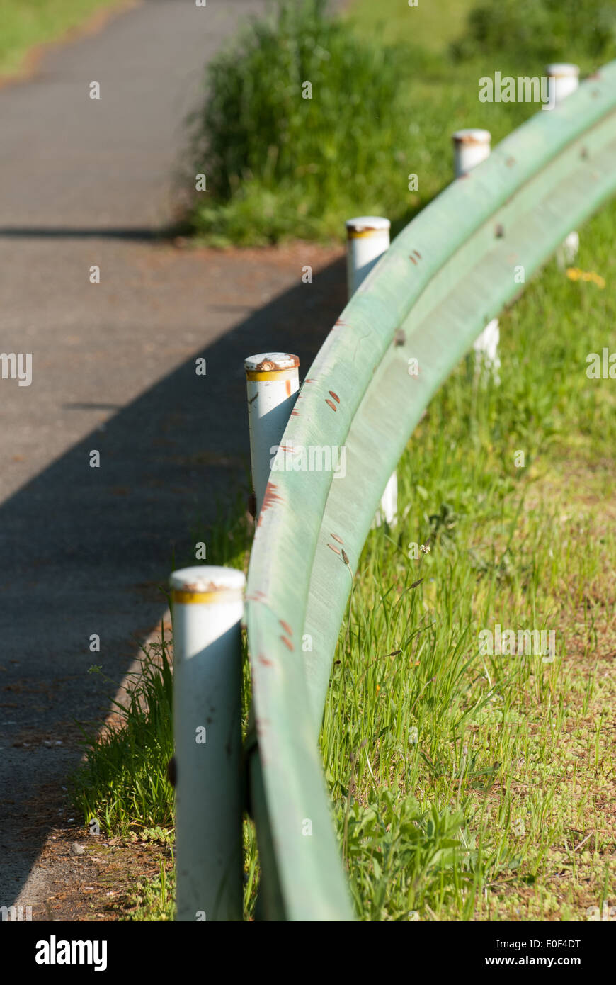 Guard rail near Tama river in Tokyo, Japan Stock Photo - Alamy