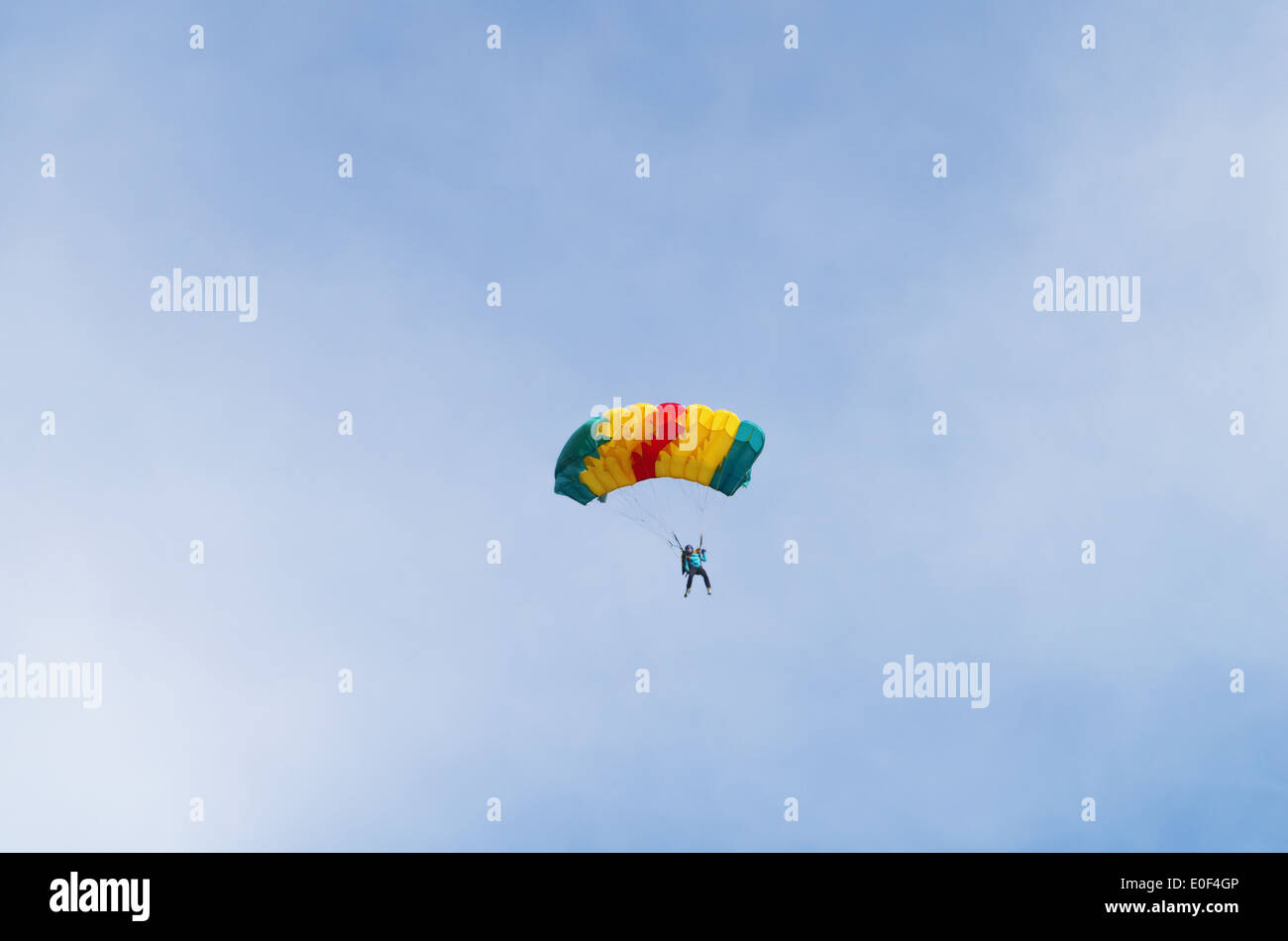 Female parachutist landing hi-res stock photography and images - Alamy