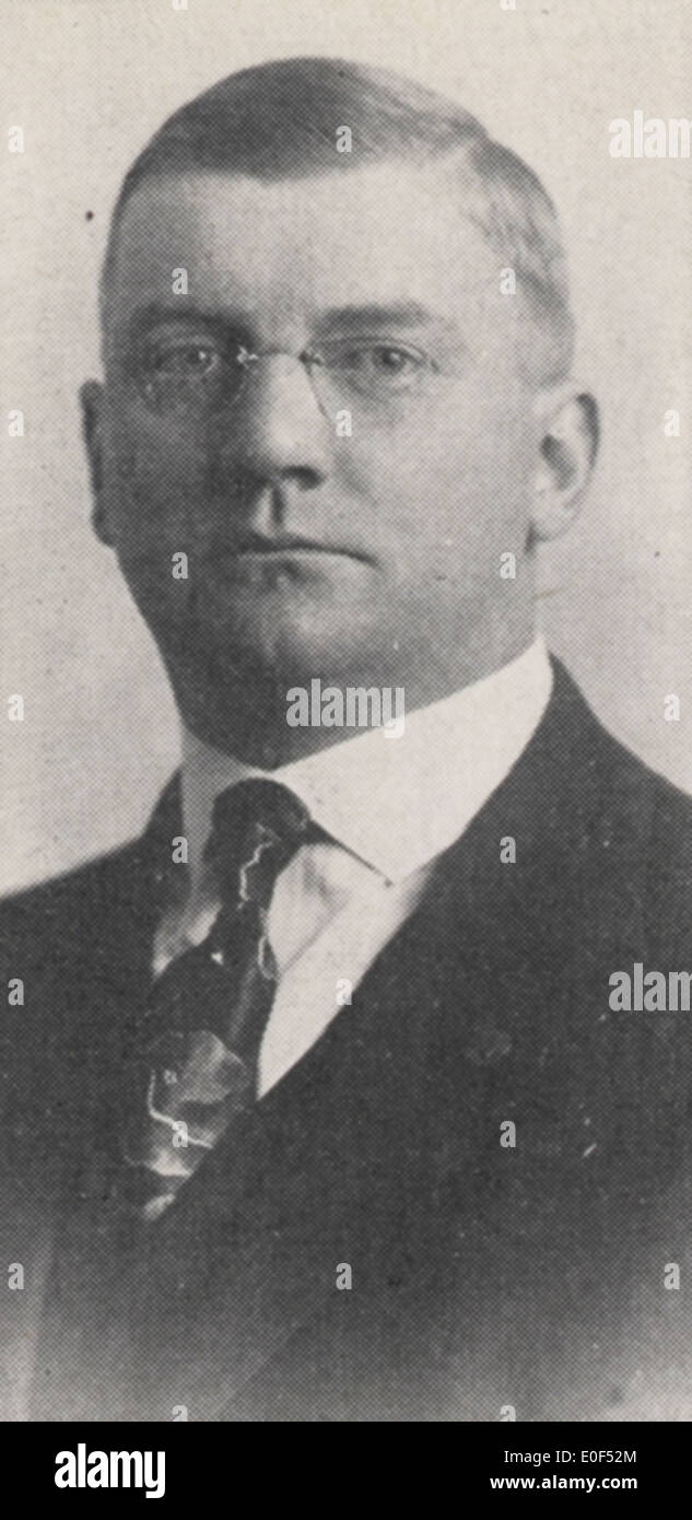 A photograph of John Wesley Pontius taken in 1918 during World War I ...