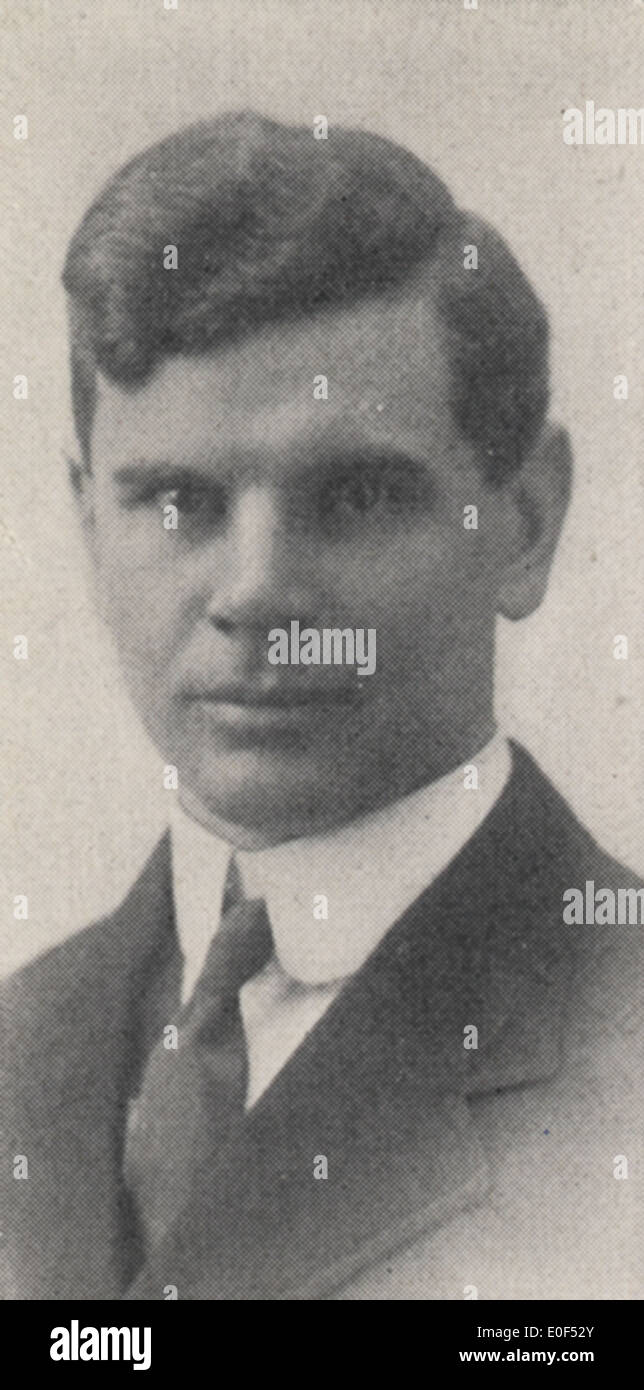 A portrait of Ben Sells Thompson from 1918, showing a prominent figure ...