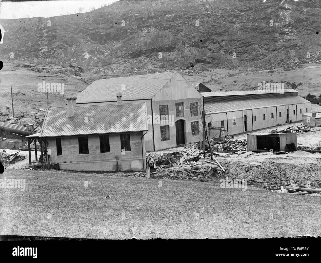 A photograph of the A/S Stangfjorden Elektrokemiske Fabriker, an ...