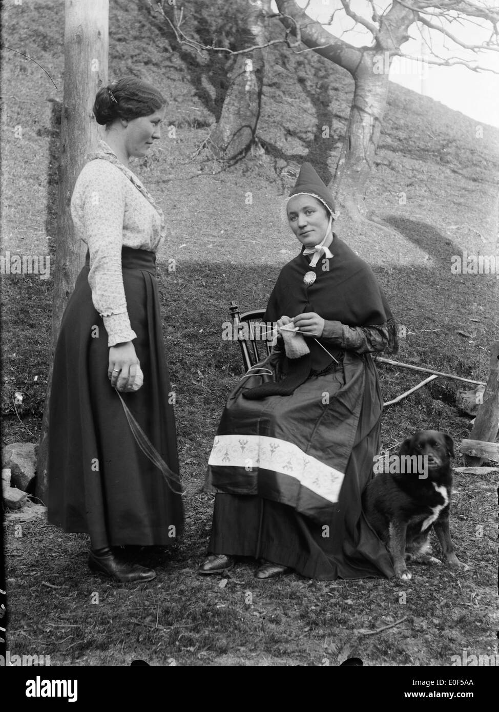 This photograph, taken in Askvoll, Norway, features two women in ...