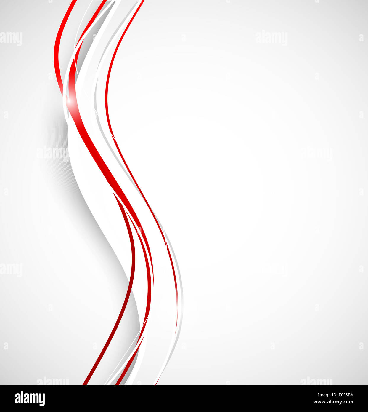 Red and grey wavy lines Stock Photo - Alamy