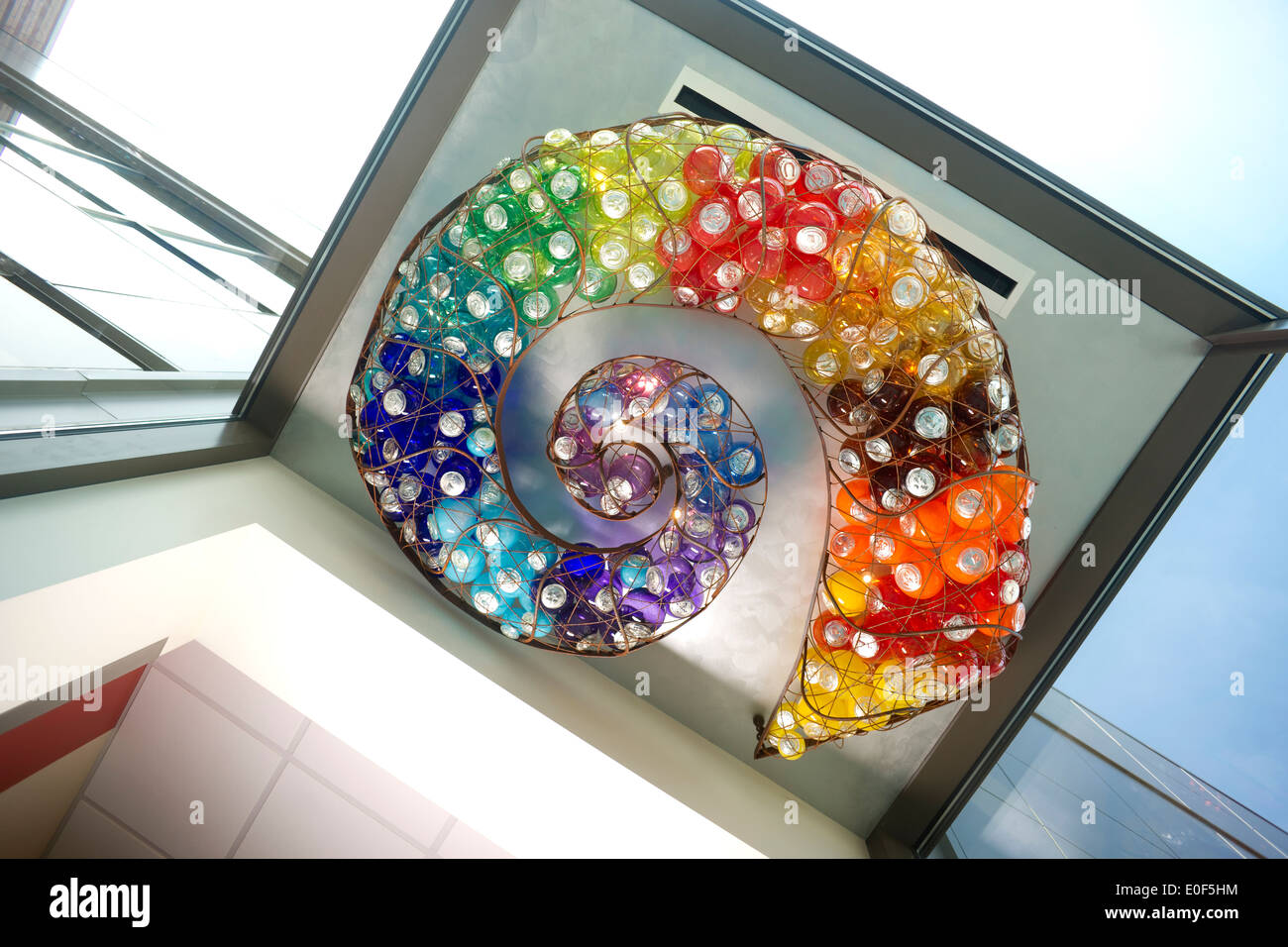 A blown glass installation by local artist Stock Photo - Alamy