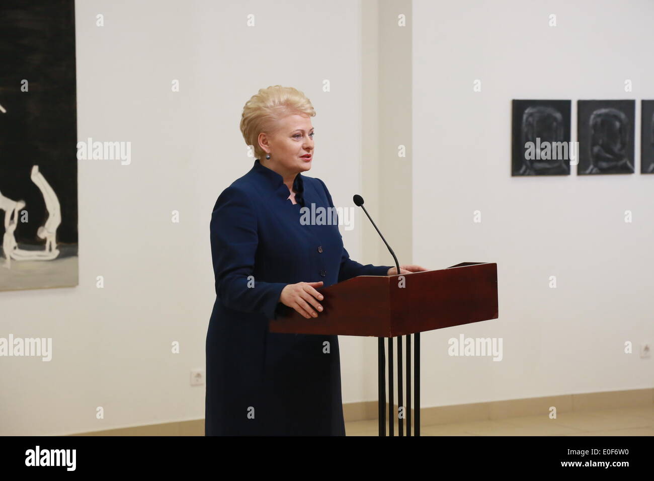 Vilnius, Lithuania. 12th May, 2014. President of Lithuania and ...