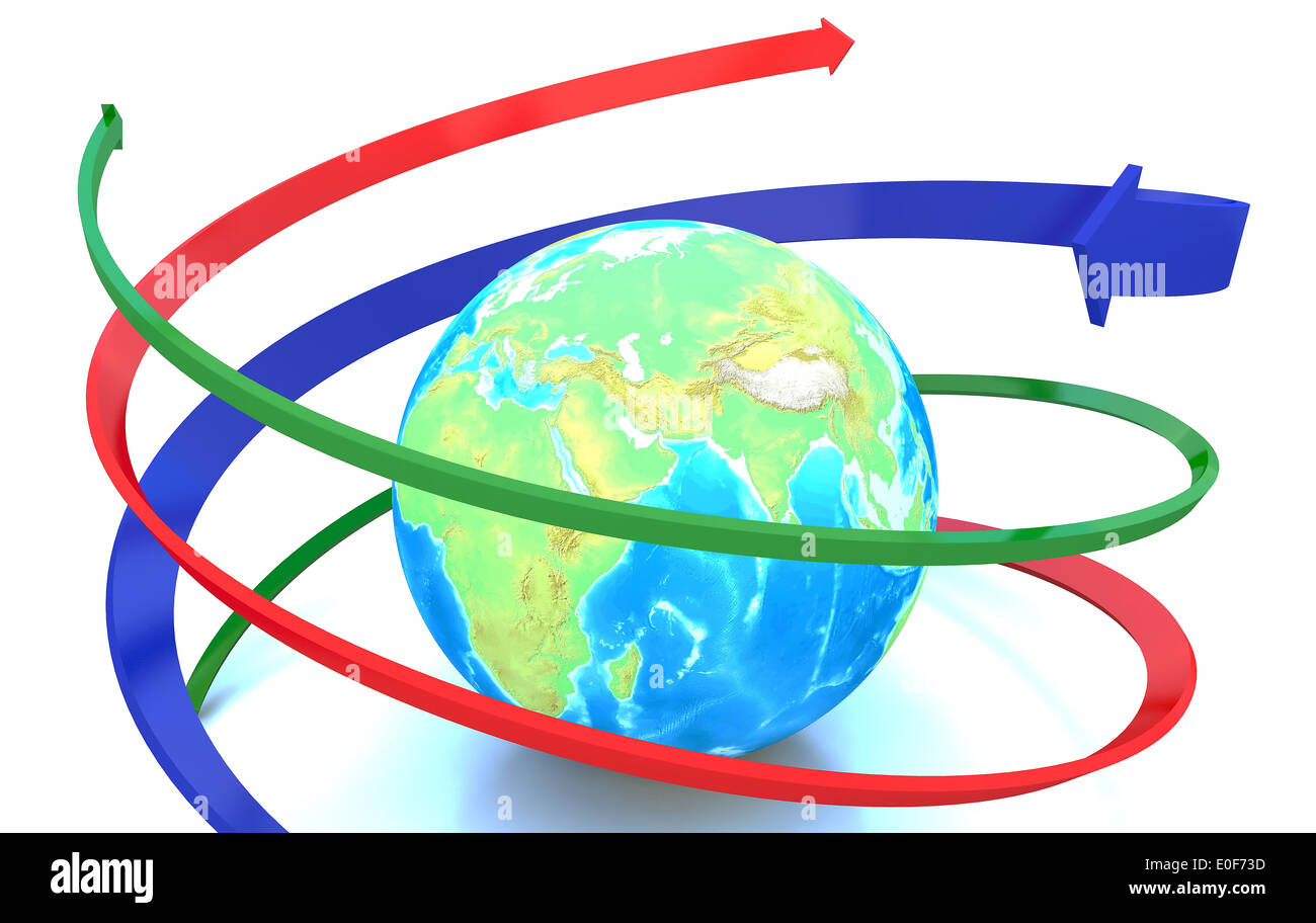 Earth rotation diagram hi-res stock photography and images - Alamy