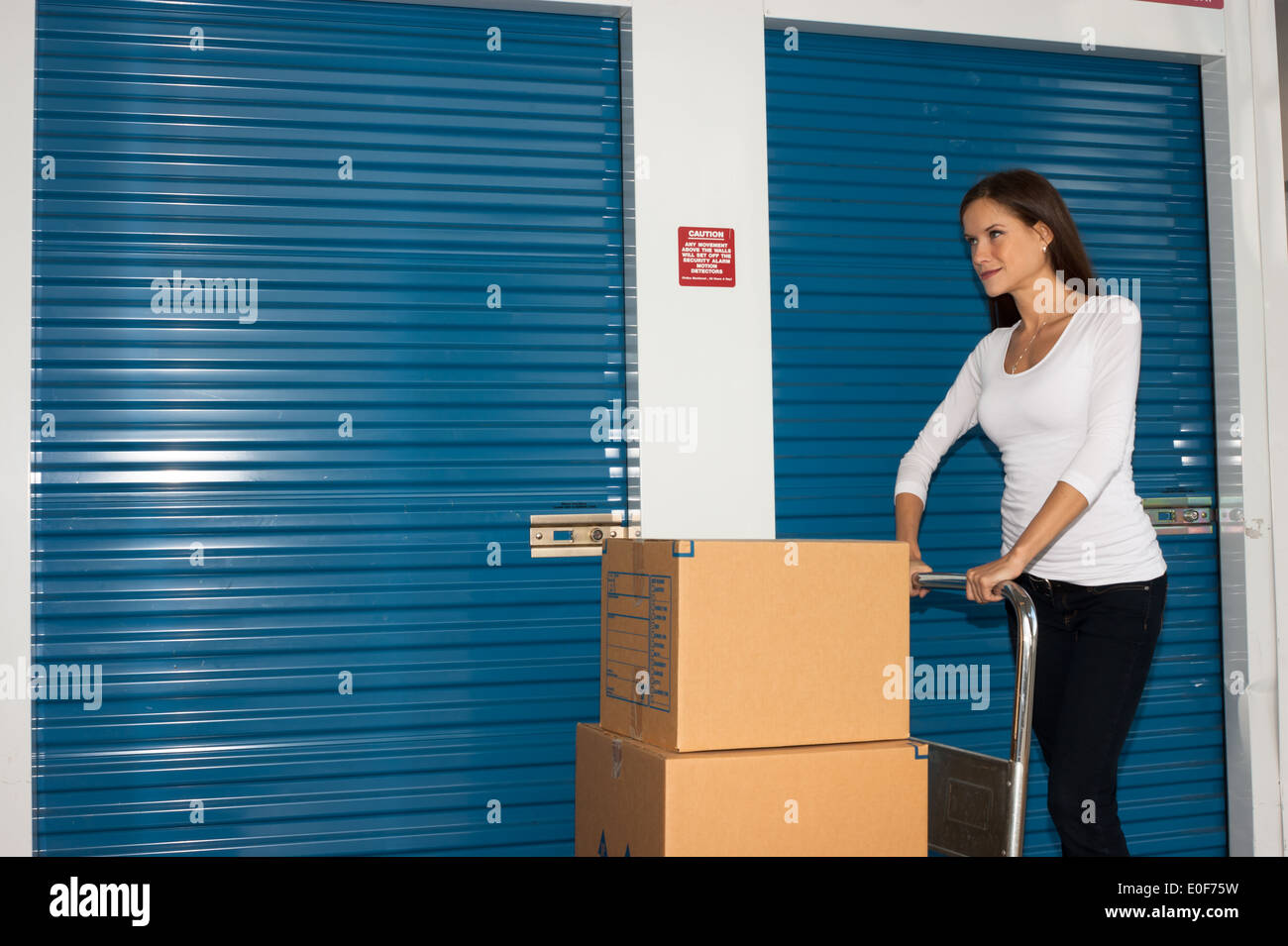 Woman garage boxes hi-res stock photography and images - Alamy