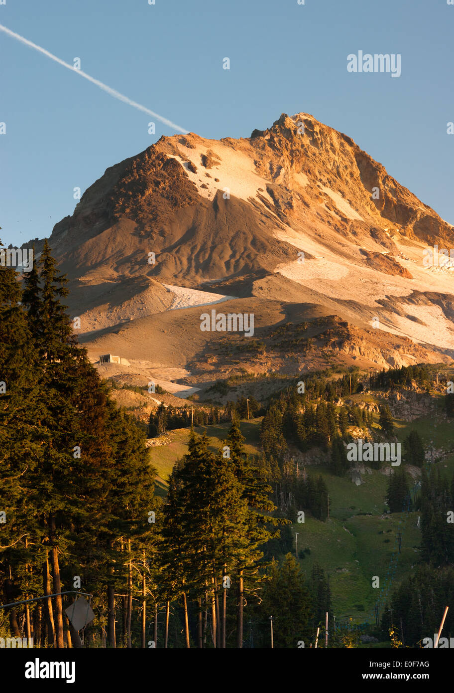 Ski Chair Lift Wild Outdoors Timberline Mt Hood Cascade Mountains Stock ...