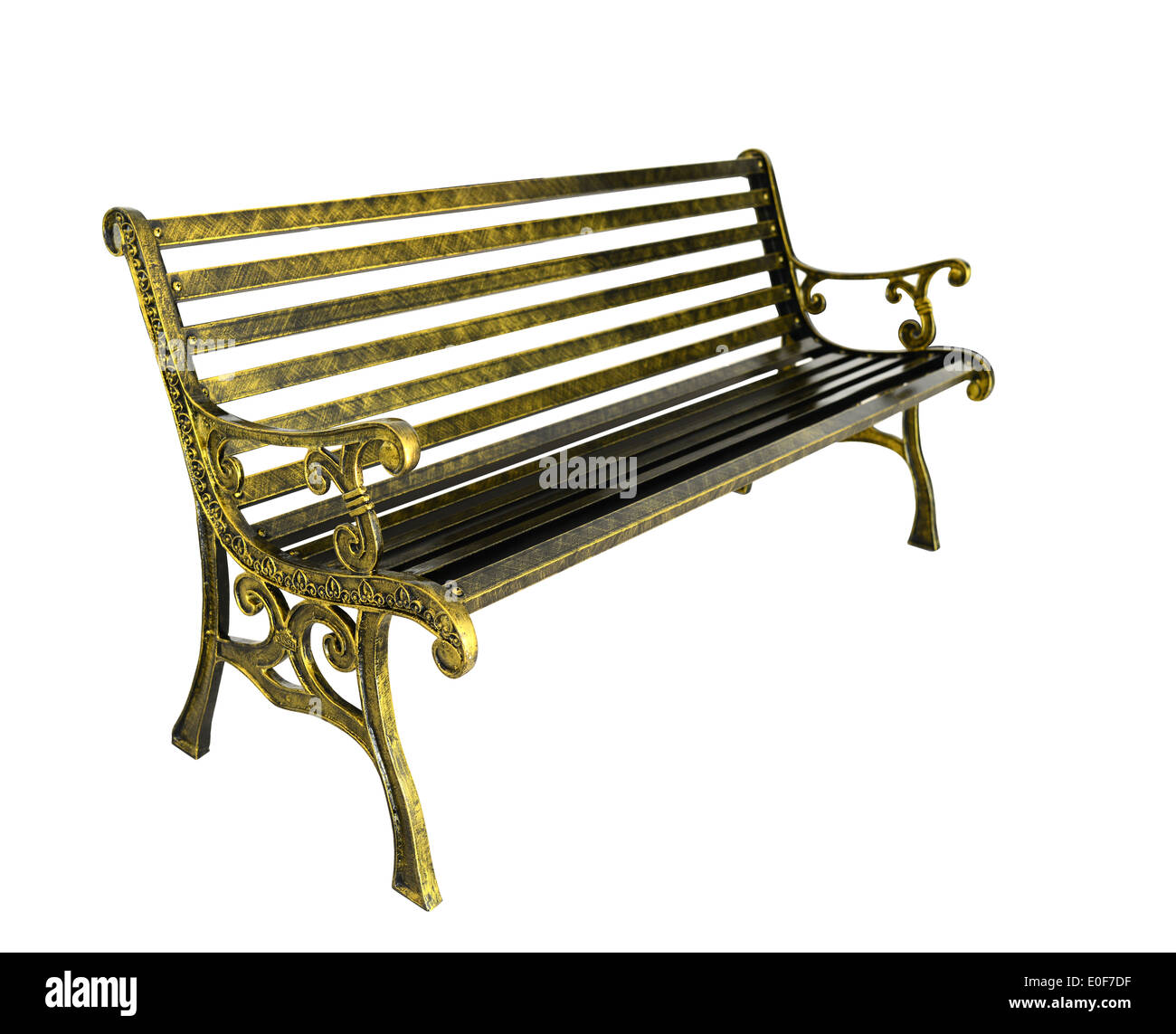 Classic sitting bench Cut Out Stock Images & Pictures - Alamy