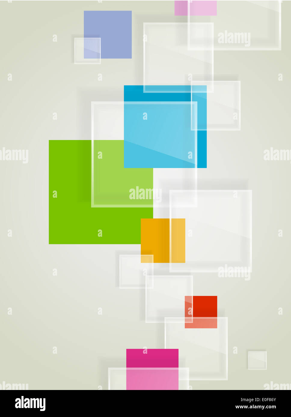 Abstract background with transparent squares Stock Photo - Alamy