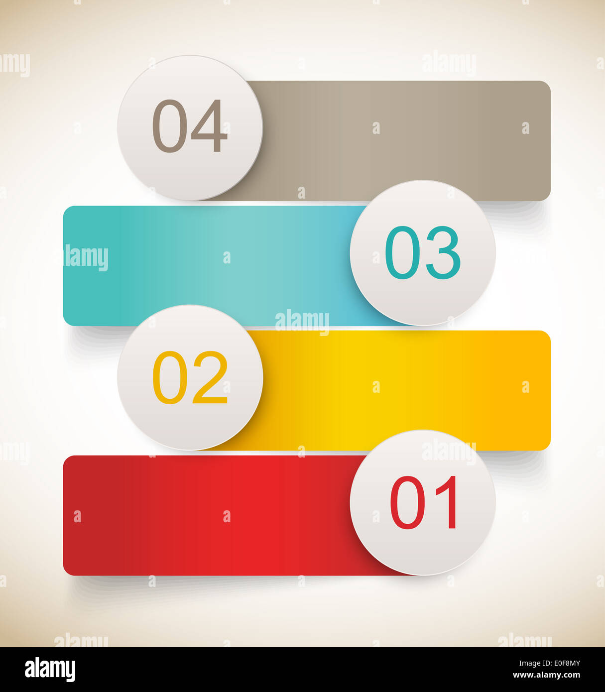 Set of banners. Infographic numbered design Stock Photo - Alamy