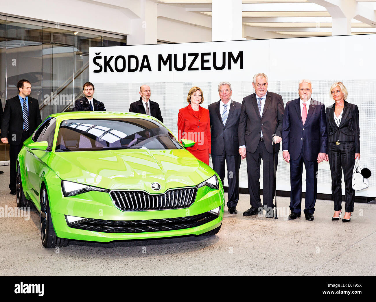 From left: Gauck's partner Daniela Schadt, German President Joachim ...